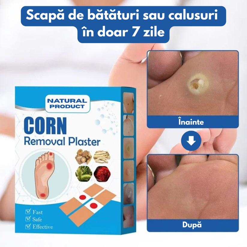 Plasturi adezivi pentru bataturi si calusuri CornPads™ – LivraMAG.ro